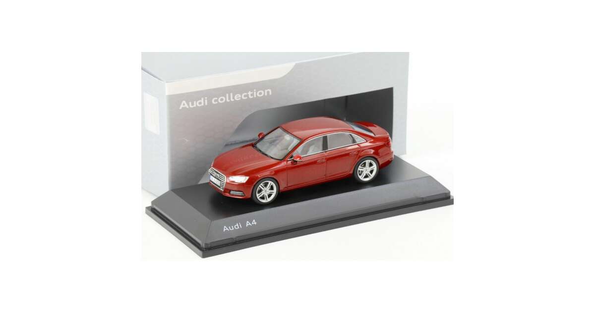Audi A4 Limousine 2018 modell autó 1:43 matador red | Pepita.hu