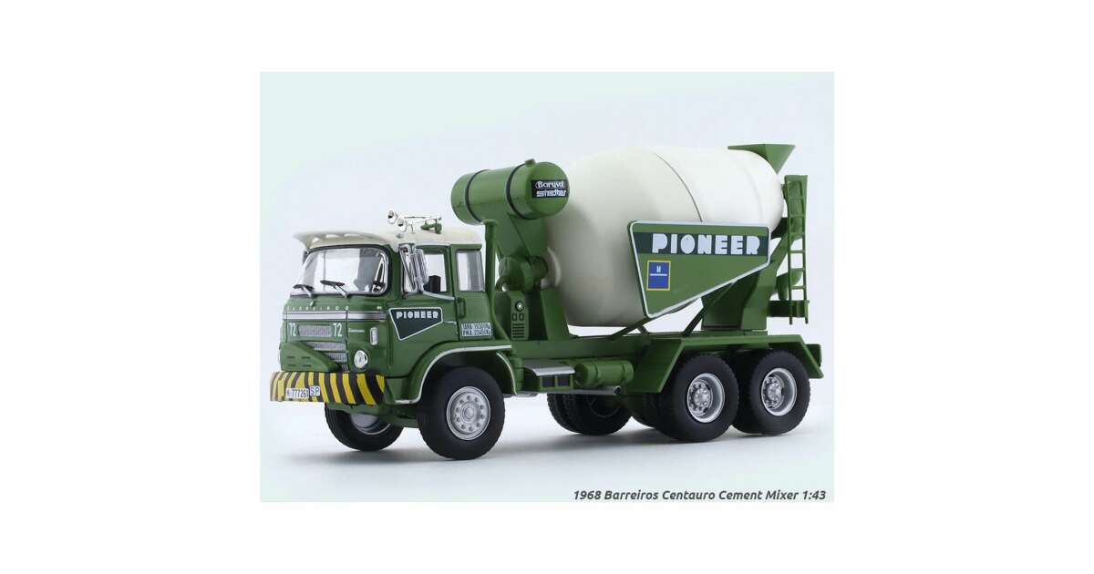 Barreiros Centauro cement mixer zöld/fehér modell autó 1:43 (17,5 cm ...