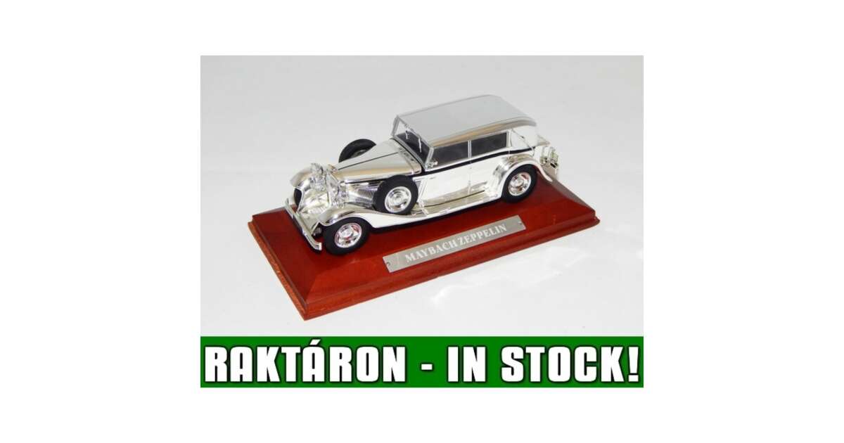 1930 Maybach Zeppelin chrome modell autó 1:43 | Pepita.hu
