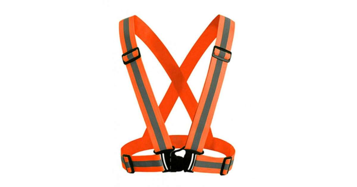 Ham reflectorizant reglabil, universal, latime 40 mm, portocaliu ...