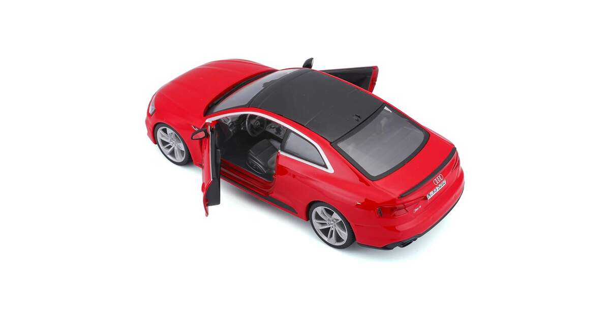 Audi RS 5 Coupé 2019 piros modell autó 1:24 | Pepita.hu