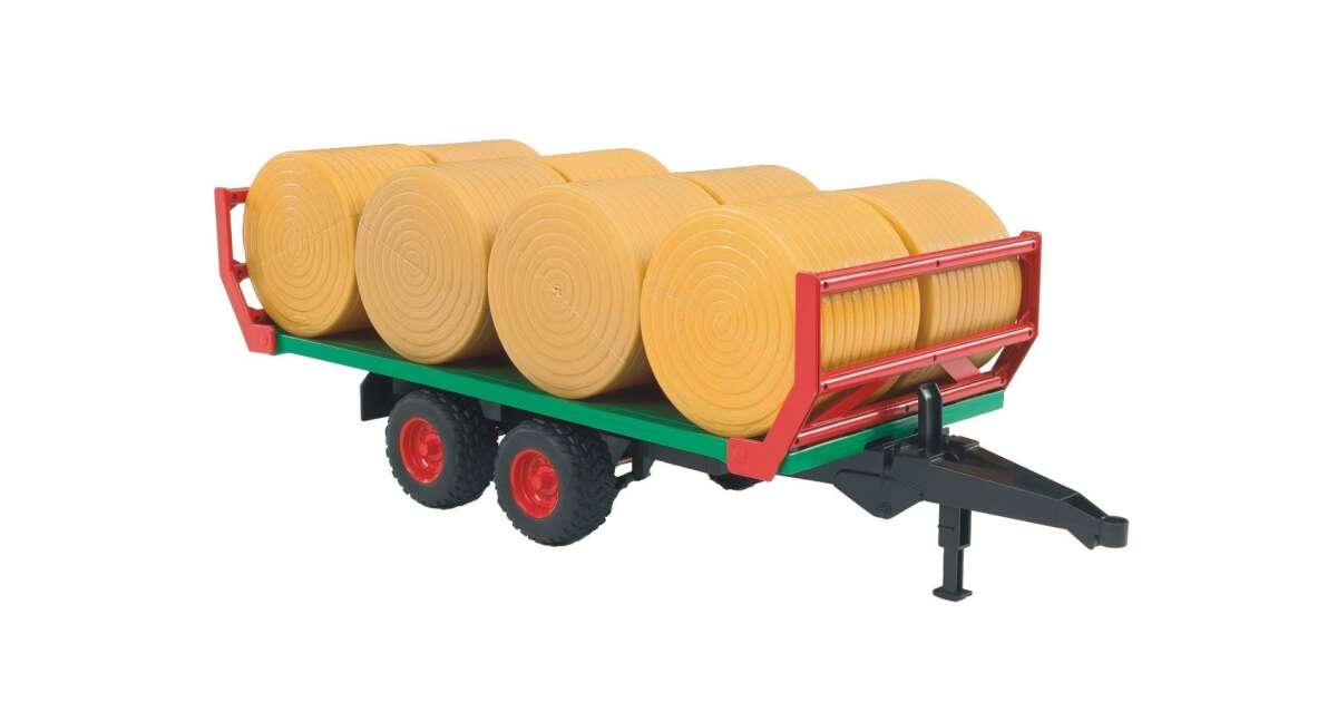 Remorcă pentru transportul fânului + 8 baloti | Pepita.com