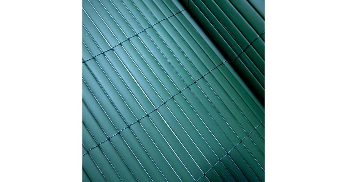Erkély, terasz paraván, PVC kerítés, zöld, 1300 g/m2, UV, 3x1,5 m ...