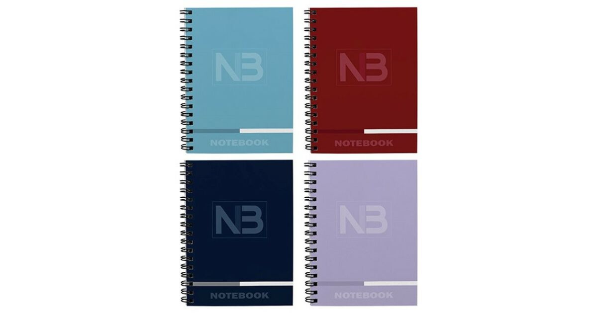 Caiet spiralat TC Notebook 3 A5, 120 de coli, împărțit (2x40 de rânduri ...