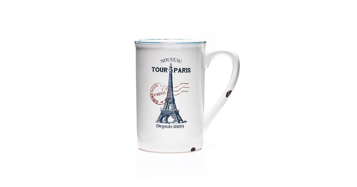 Eiffel Tower Retro Porcelain Mug - 390 ml | Pepita.com