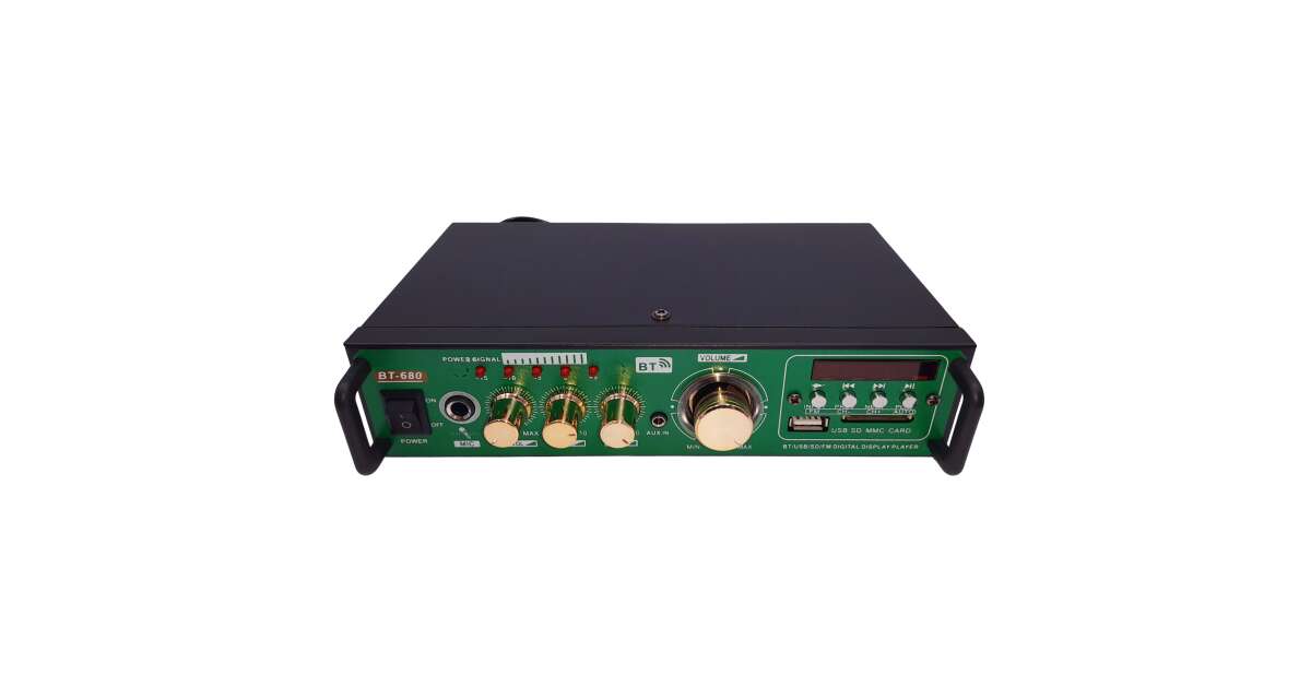 BT-680 Bluetooth Erősítő - 2x10W | Pepita.hu