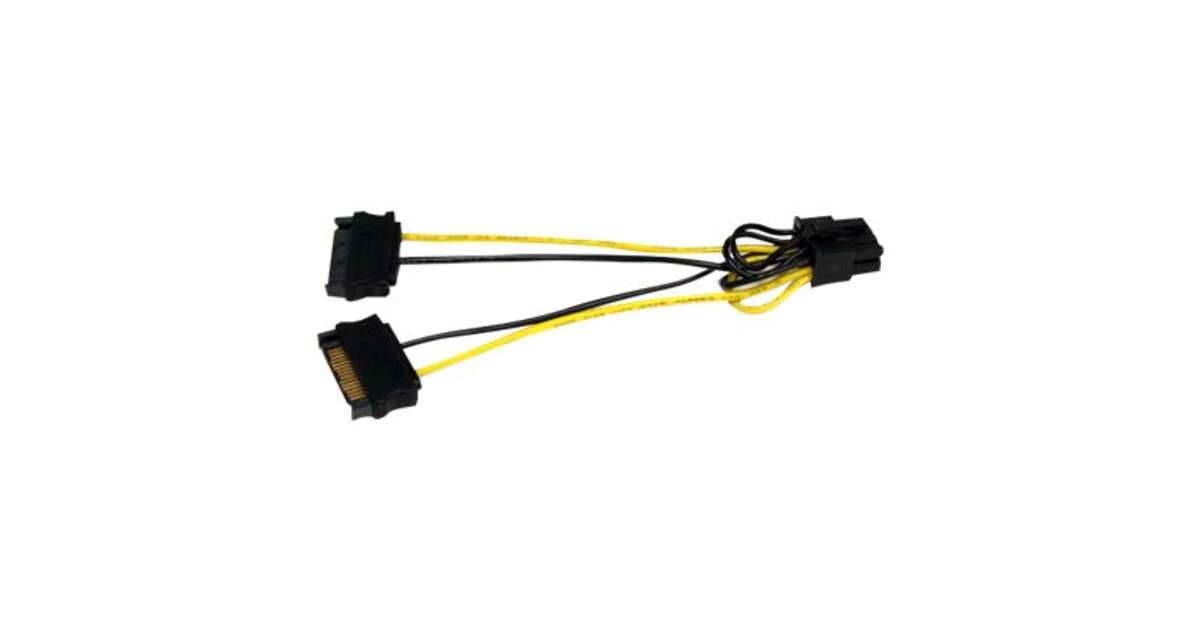StarTech.com 6in SATA Power to 8 Pin PCI Express Video Card Power Cable ...