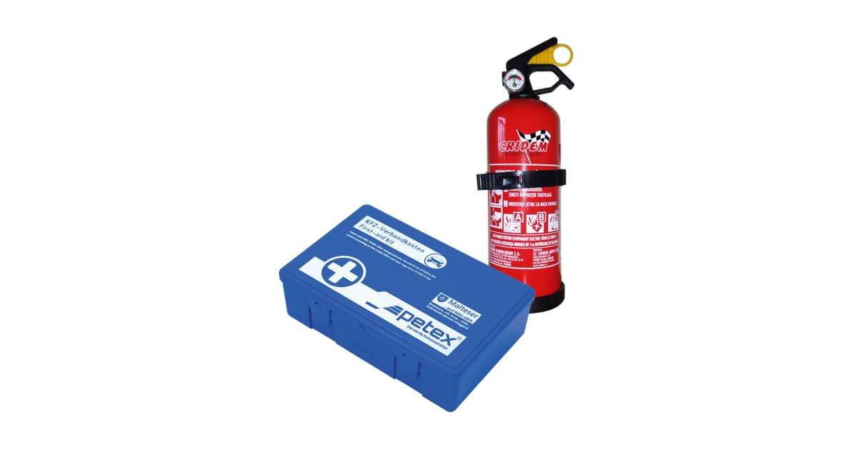 Apetex - Autós Elsősegély Csomag és Poroltó - P1 ABC | Pepita.hu