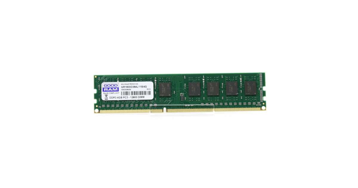 Good Ram 4GB DDR3 1600MHz GR1600D364L11S/4G | Pepita.hu