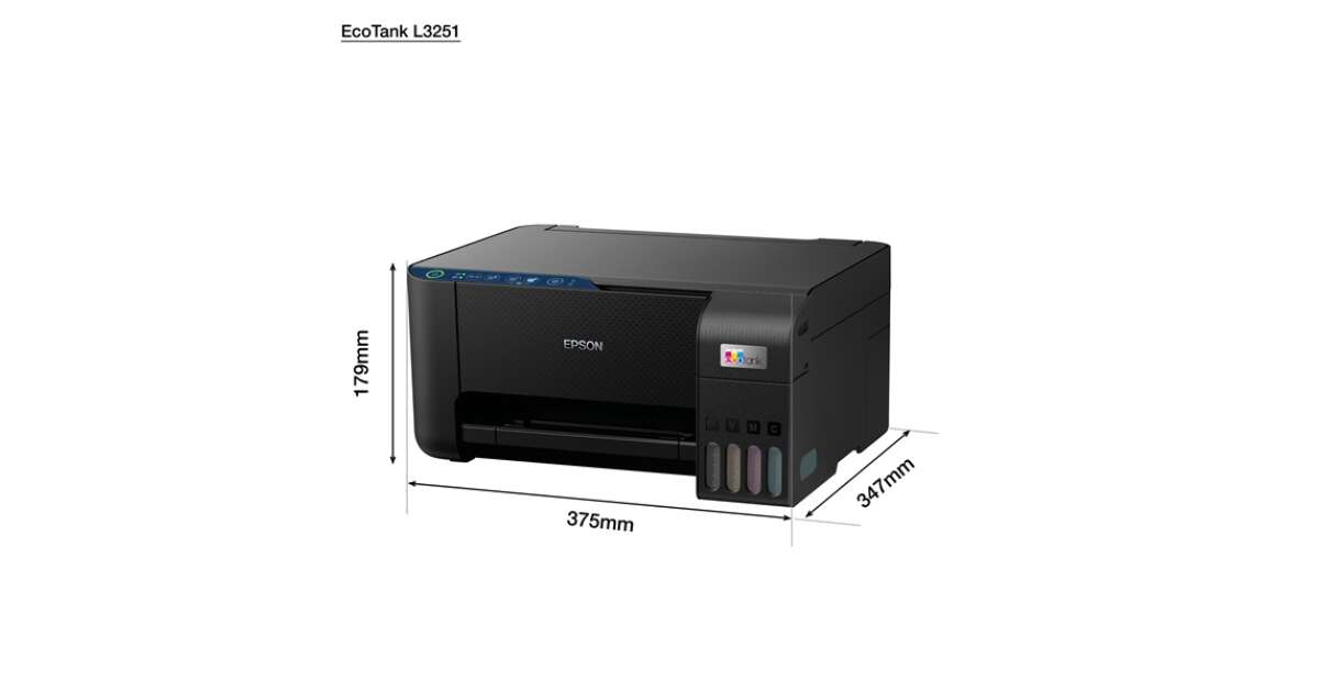 Epson EcoTank L3251 Wireless Inkjet Printer/Photocopier/Scanner ...