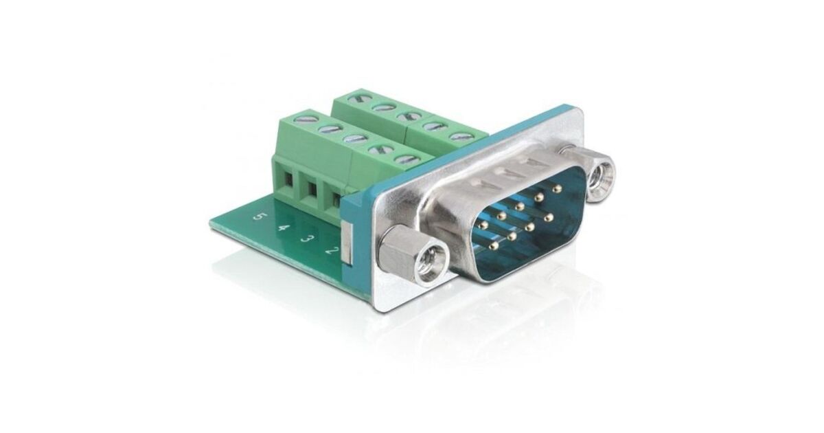 DeLock Sub-D 9 pin male > Terminal Block 10 pin Adapter 65269 | Pepita.hu