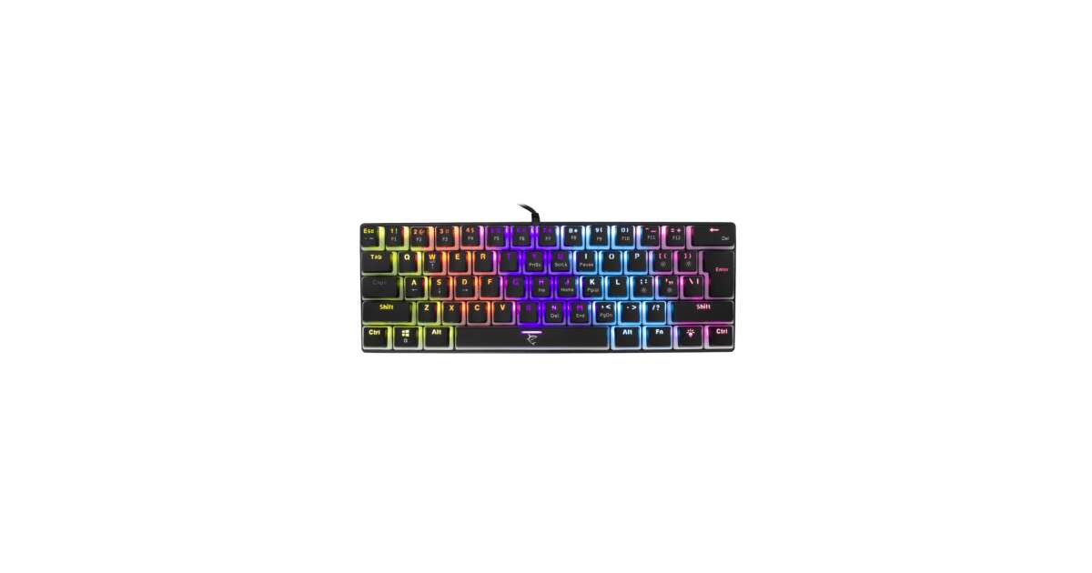 White Shark GK-2202B Ashiko Red Switches Mechanical 60% Gaming Keyboard ...