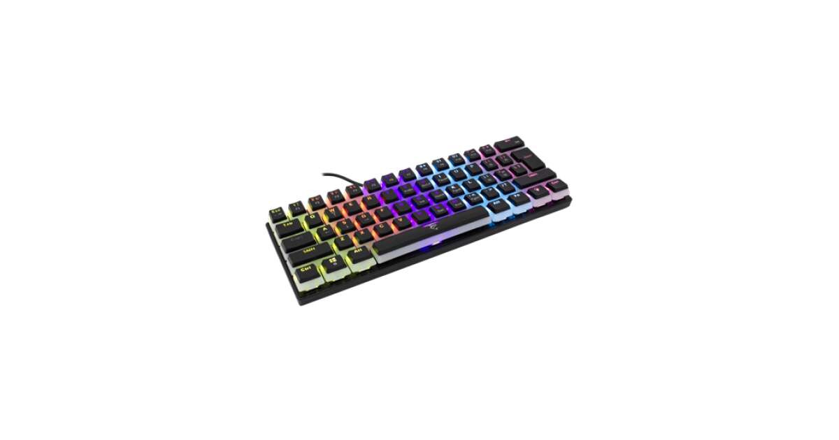 White Shark GK-2202B Ashiko Red Switches Mechanical 60% Gaming Keyboard ...
