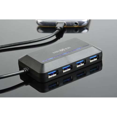 Maxxter 4 portos USB Hub(ACT-HUB3C-4P) (ACT-HUB3C-4P) | Pepita.hu
