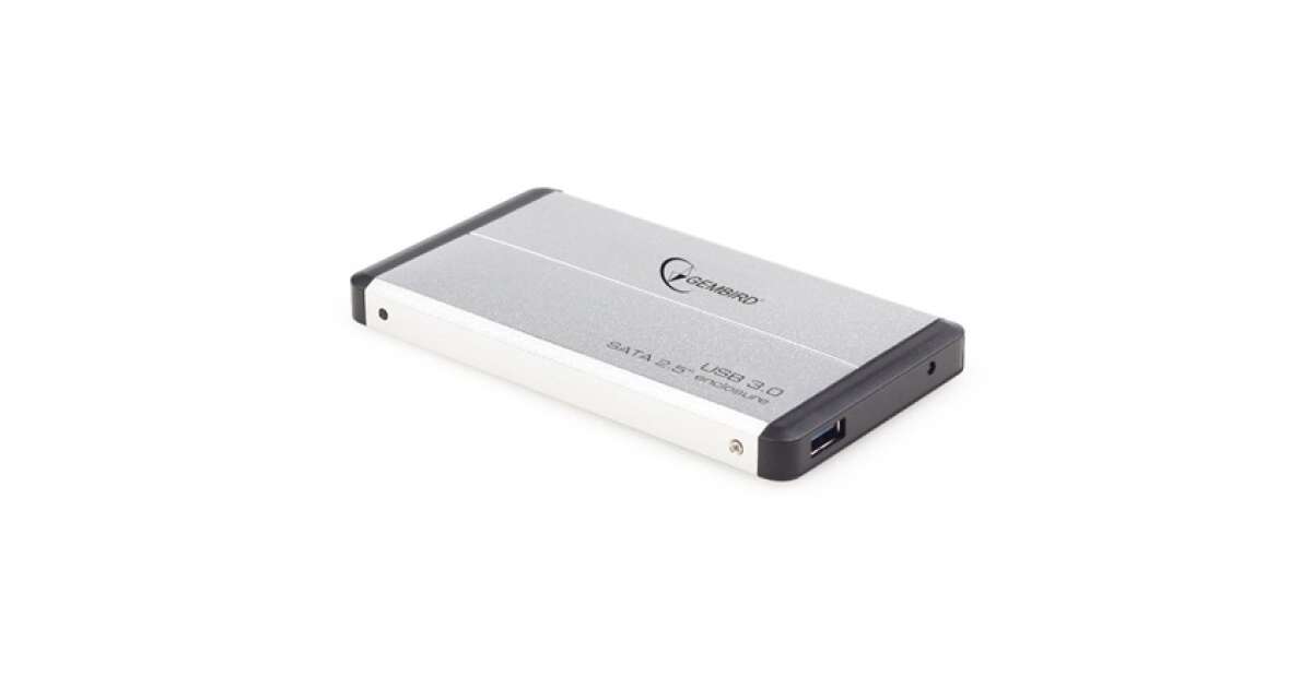 Gembird 2,5 EE2-U3S-2-S USB3.0 Enclosure Aluminium/Silver EE2-U3S-2-S ...