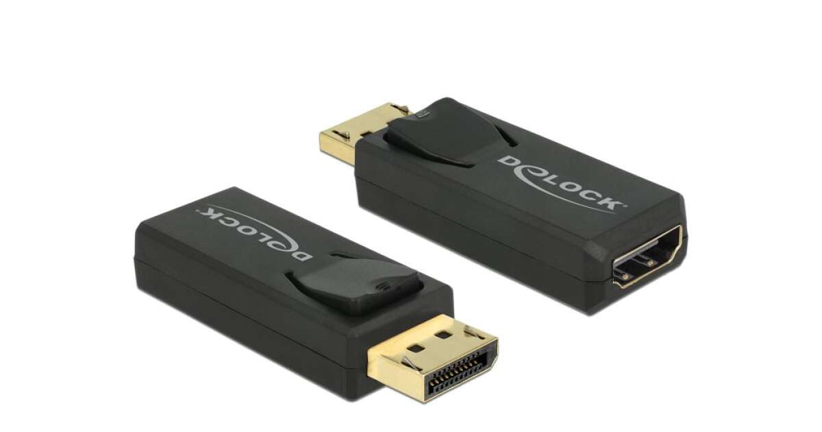 DeLock Adapter Displayport 1.2 male > HDMI female 4K Passive Black ...