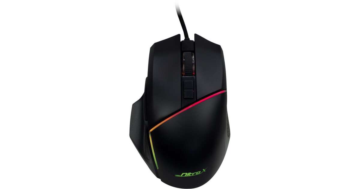 Inter-Tech Nitrox GT-100 RGB Gaming mouse Black 88884111 | Pepita.hu