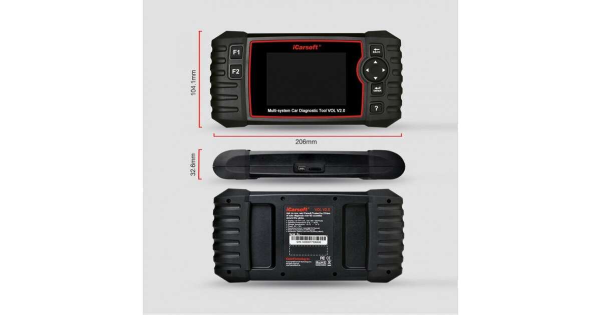 iCarsoft VOL-V20 gyári szintű Saab Volvo OBD 1 OBD 2 diagnosztikai ...