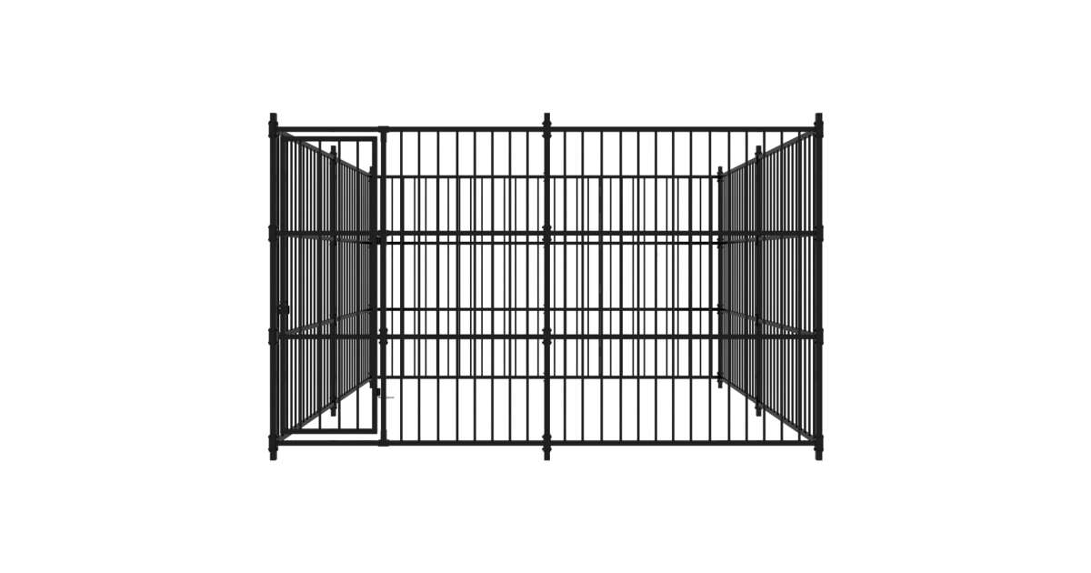 Acél Kutyakennel - 300x300x185 cm - Kültéri | Pepita.hu