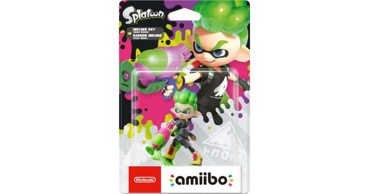 Nintendo Amiibo Character - Inkling Boy Neon Green (Splatoon 2) /Switch ...