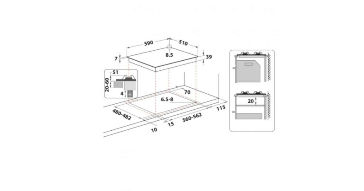 Whirlpool GMWL 628/IXL EE Built-in gas hob | Pepita.com