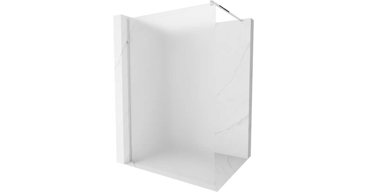 Mexen Kioto Walk-In Zuhanyfal 80 x 200 cm, szatén 8 mm, króm - 800-080-101-01-30 Walk-In ...