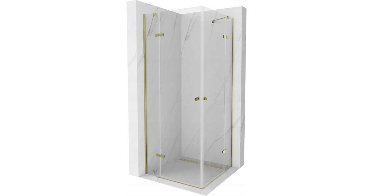 Mexen Roma Duo Zuhanykabin Nyiló ajtóval 80 x 80 cm, átlátszó üveg ...