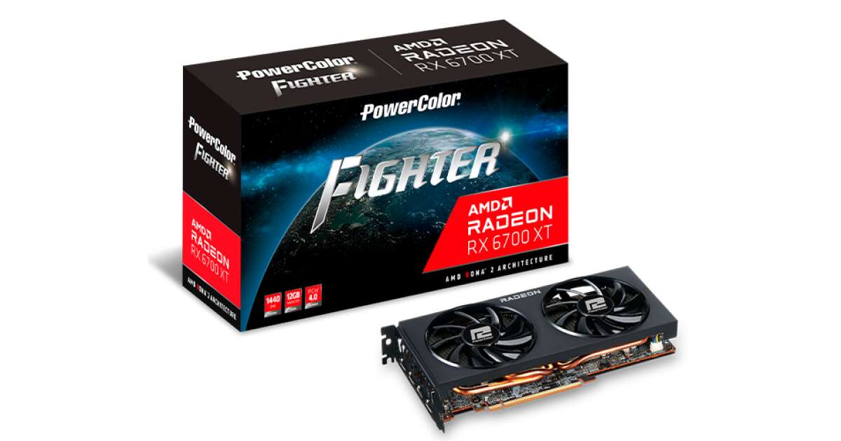 PowerColor Fighter AMD Radeon RX 6700 XT 12GB GDDR6 videokártya | Pepita.hu