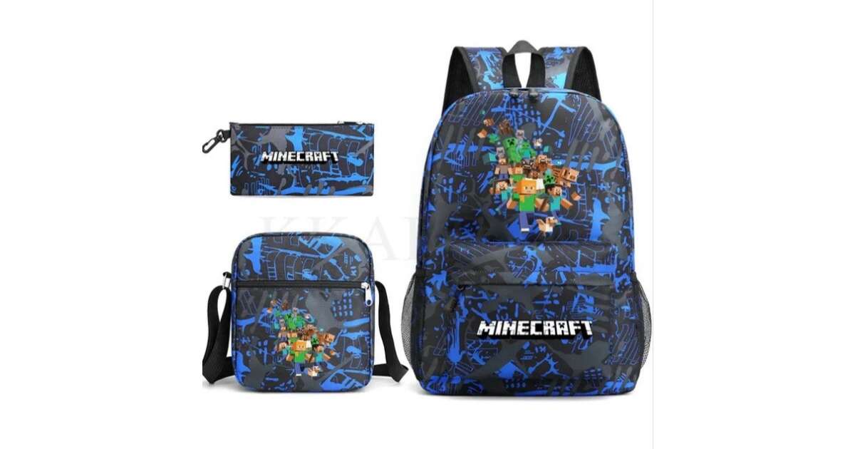 Minecraft 3 részes hátizsák szett | Pepita.hu