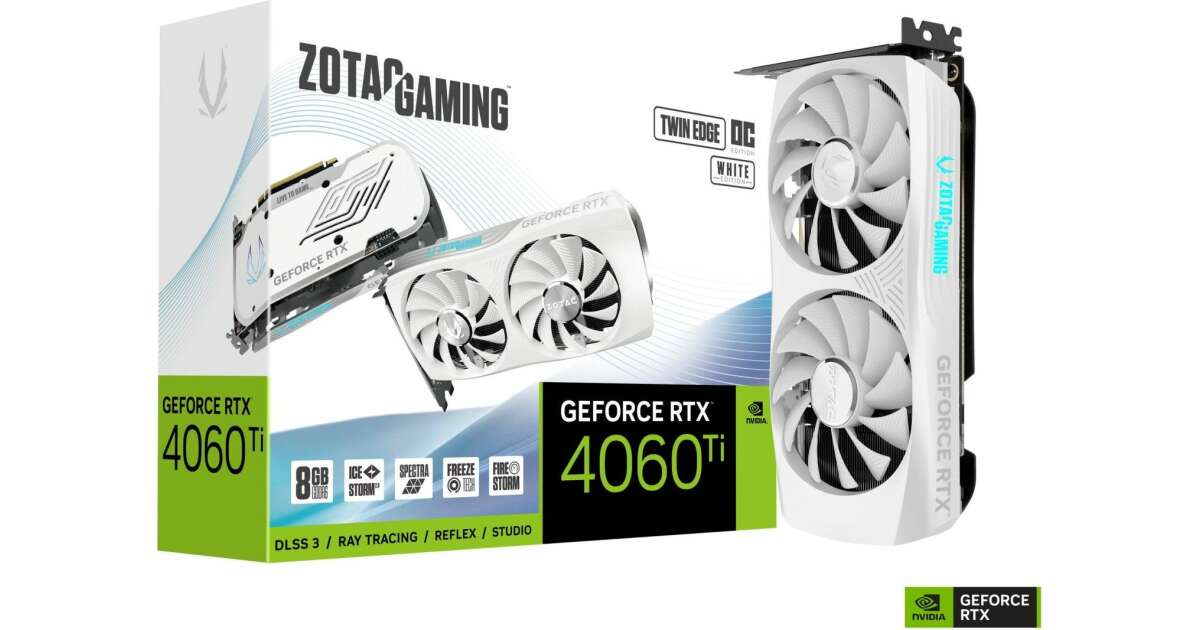 ZOTAC GAMING GeForce RTX 4060 Ti Twin Edge OC - White Edition ...
