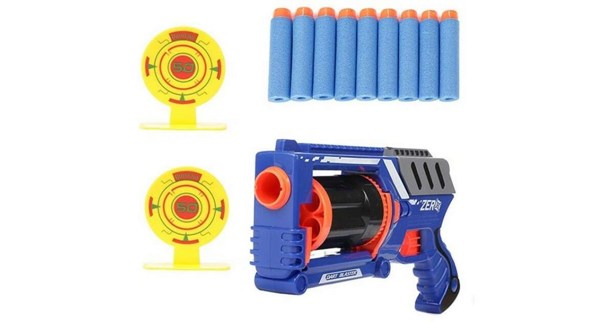 FOAM STRIKE X fegyver Z-Blaster szett töltény és céltábla | Pepita.hu
