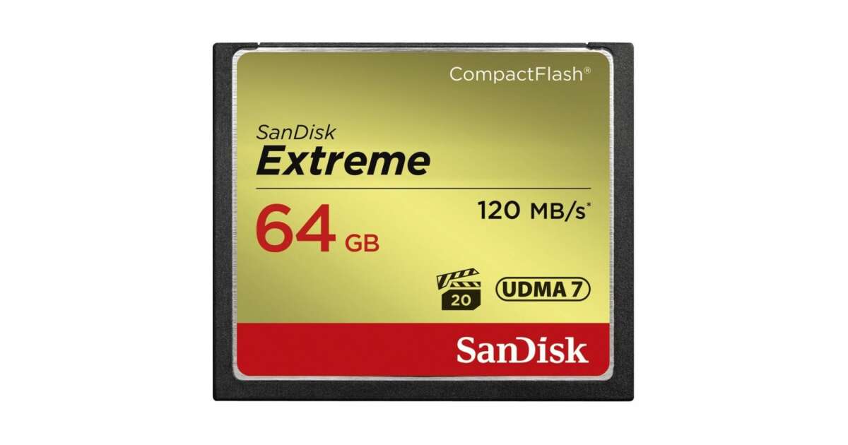 Sandisk Extreme 64GB Compact Flash | Pepita.hu