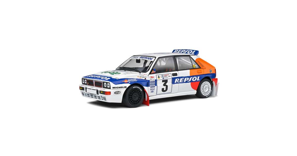 Lancia Delta HF Integrale #3 C.Sainz Acropolis Rally 1993 modell autó 1:18 | Pepita.hu