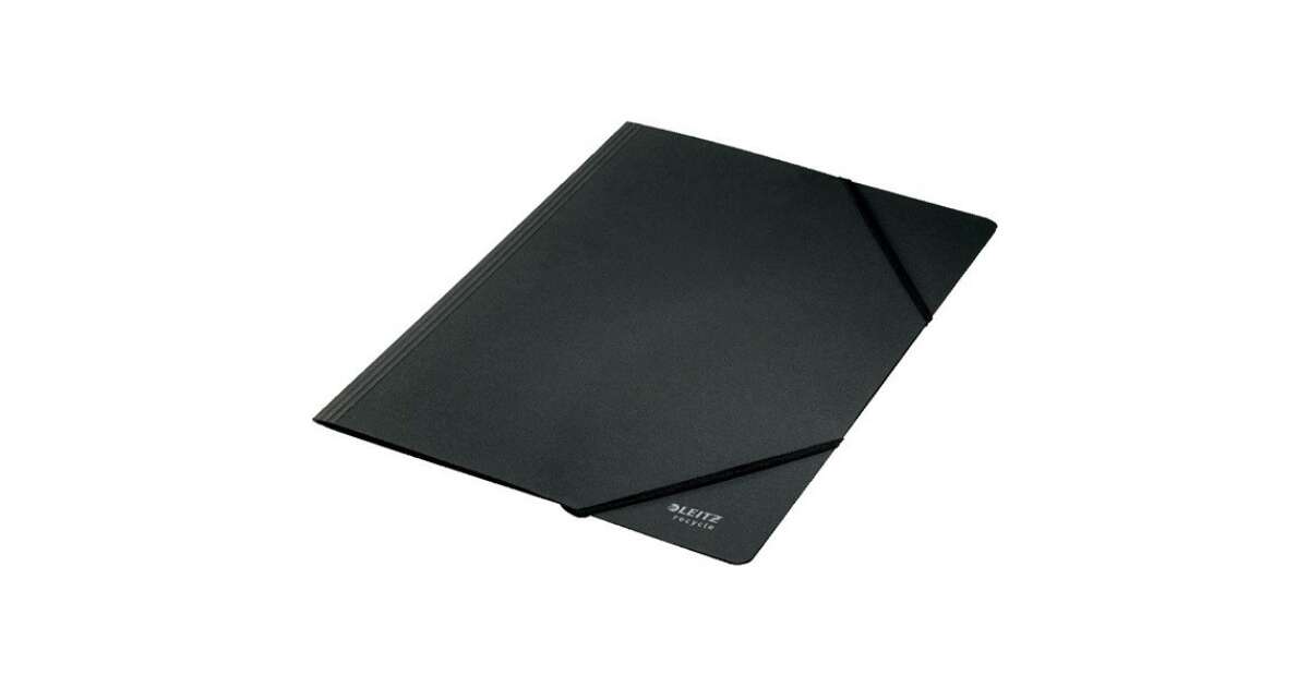 Leitz Recycle A4 karton fekete gumis mappa | Pepita.hu