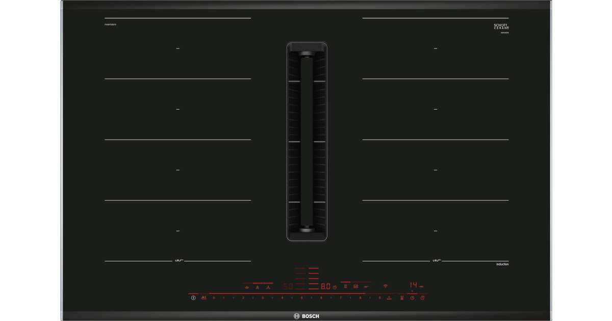 Bosch PXX875D67E Integrated induction hob, 81.6 cm, 4 cooking zones ...