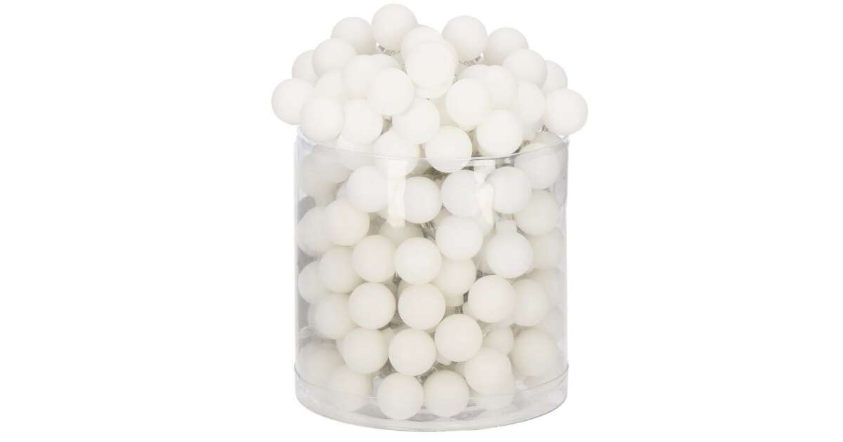 Sersimo Gömbös égősor, Kerti , 7,5 méter, 50 LED, elemes, sárga | Pepita.hu