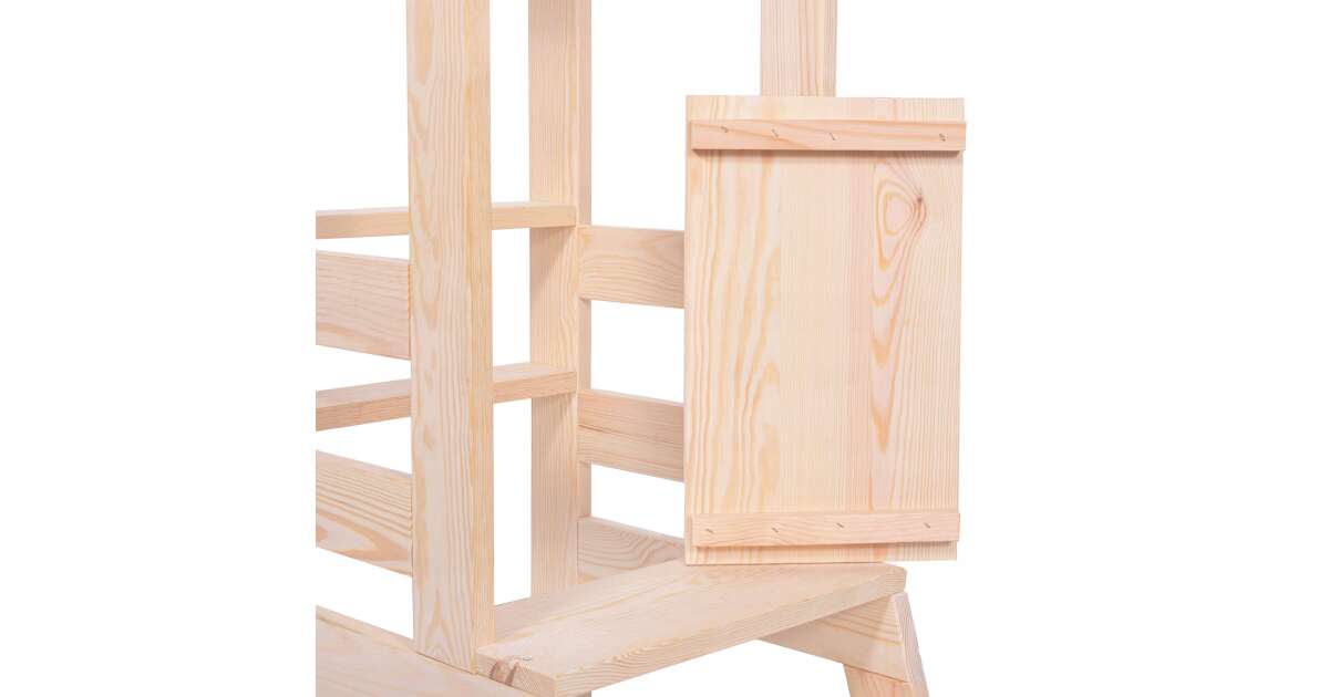 Tanuló torony multifunkcionális fa konyhai eszköz, állítható, natúr ...