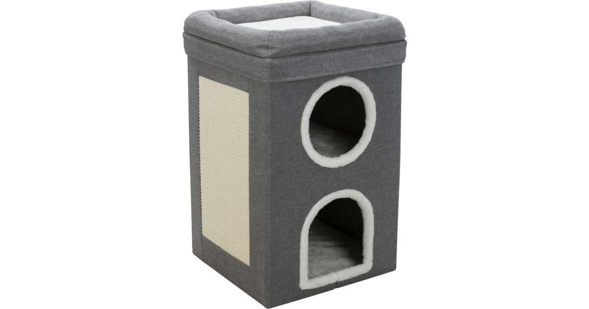 Trixie Macskabútor Torony Kaparófával 39*39CM Szürke 44433 | Pepita.hu