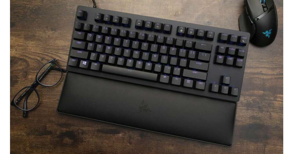 Razer Huntsman V2 Tenkeyless (Red Switch) US RGB fekete gamer ...
