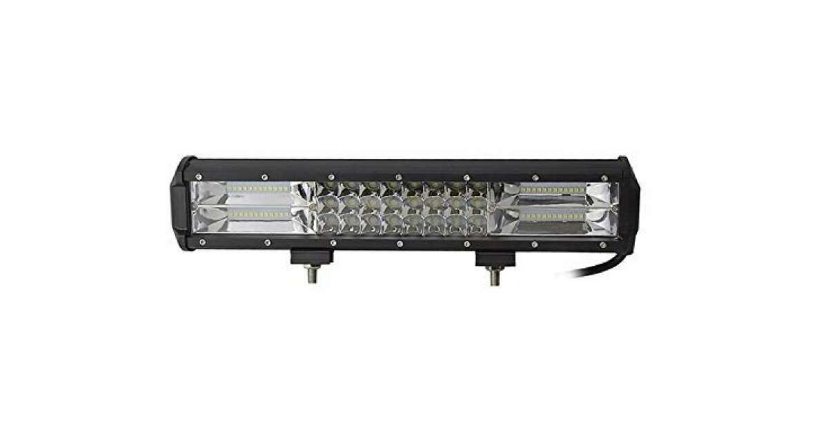 Autós led - 37cm 72 smd ledes munkalámpa reflektor fényhíd traktor autó ...