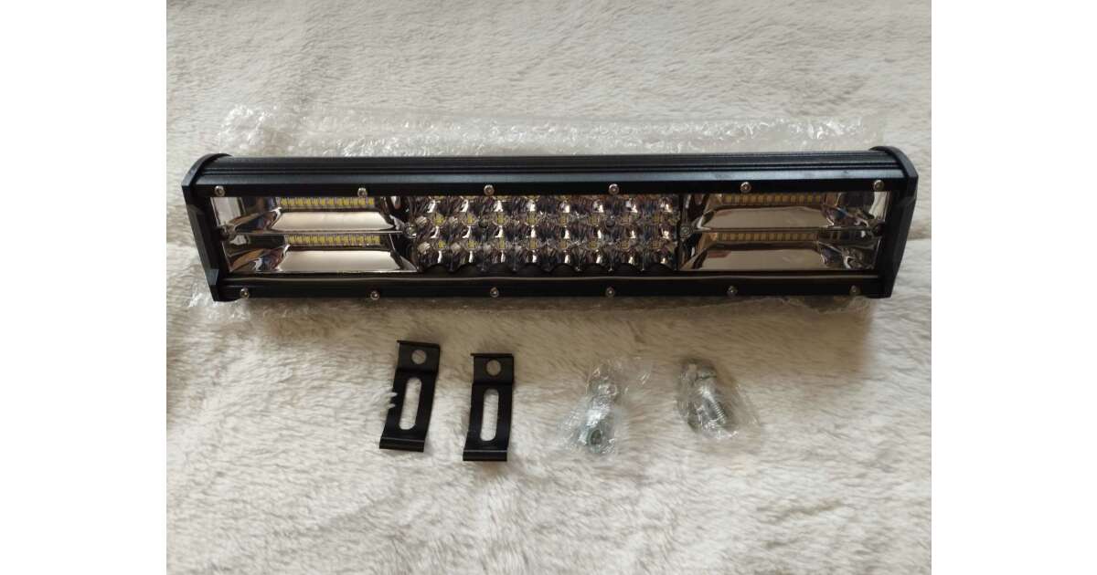 Autós led - 37cm 72 smd ledes munkalámpa reflektor fényhíd traktor autó ...