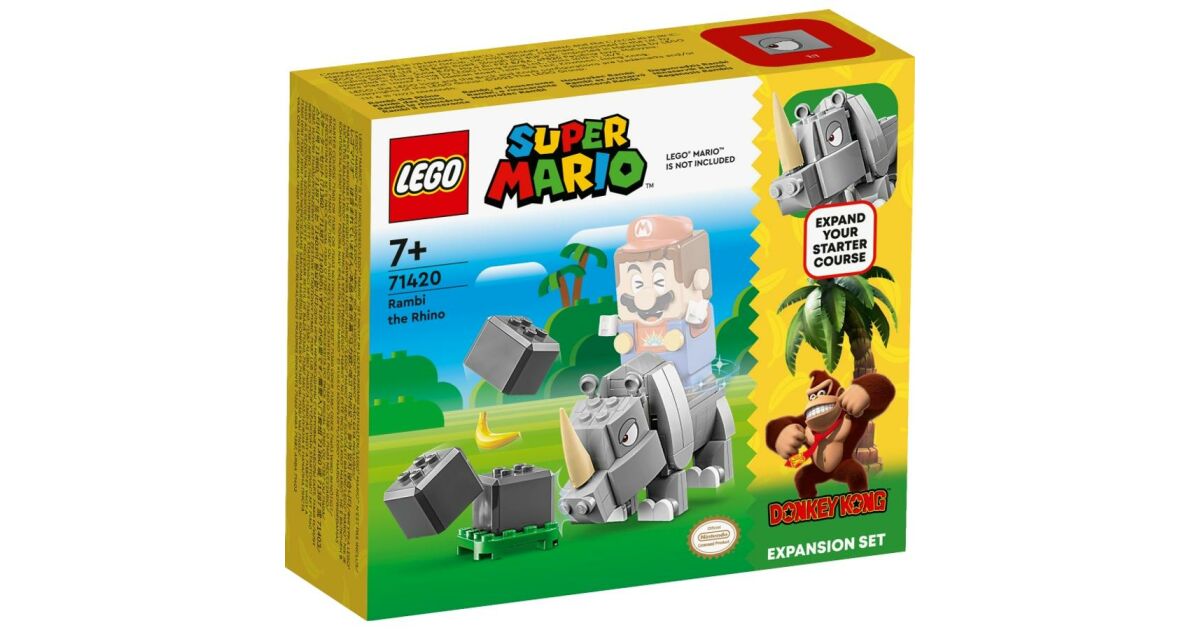 LEGO® Super Mario Rambi az orrszarvú kiegészítő szett 71420 | Pepita.hu