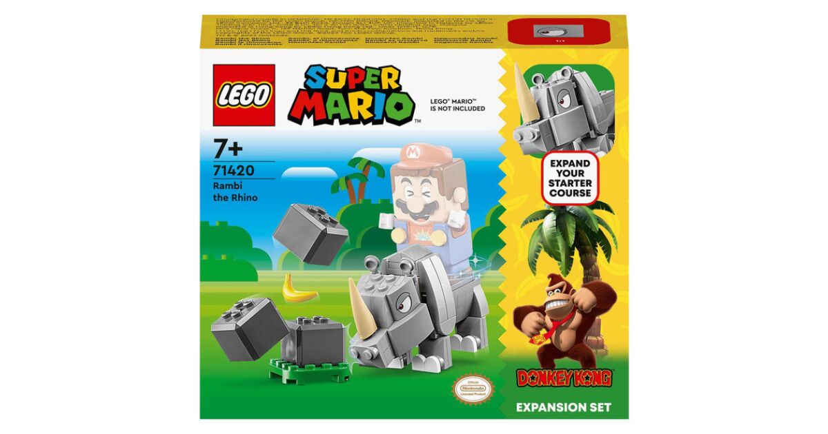 LEGO® Super Mario Rambi az orrszarvú kiegészítő szett 71420 | Pepita.hu