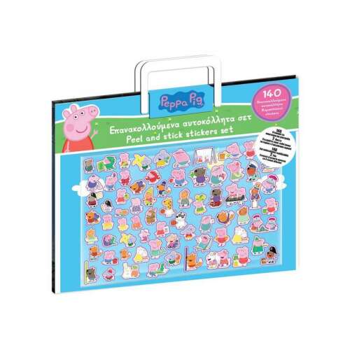 Luna: Peppa Malac matrica szett 140db matricával és 4db háttérképpel ...