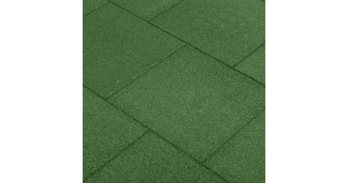 18 db zöld ütéscsillapító gumilap 50 x 50 x 3 cm | Pepita.hu