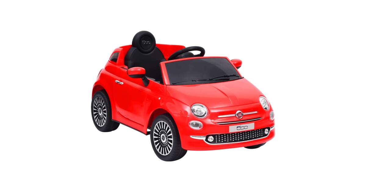 Piros elektromos gyerek autó fiat 500 | Pepita.hu