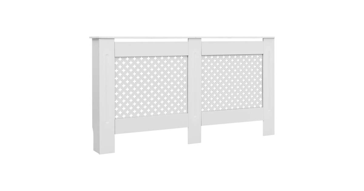 Fehér mdf radiátorburkolat 152 x 19 x 81,5 cm | Pepita.hu