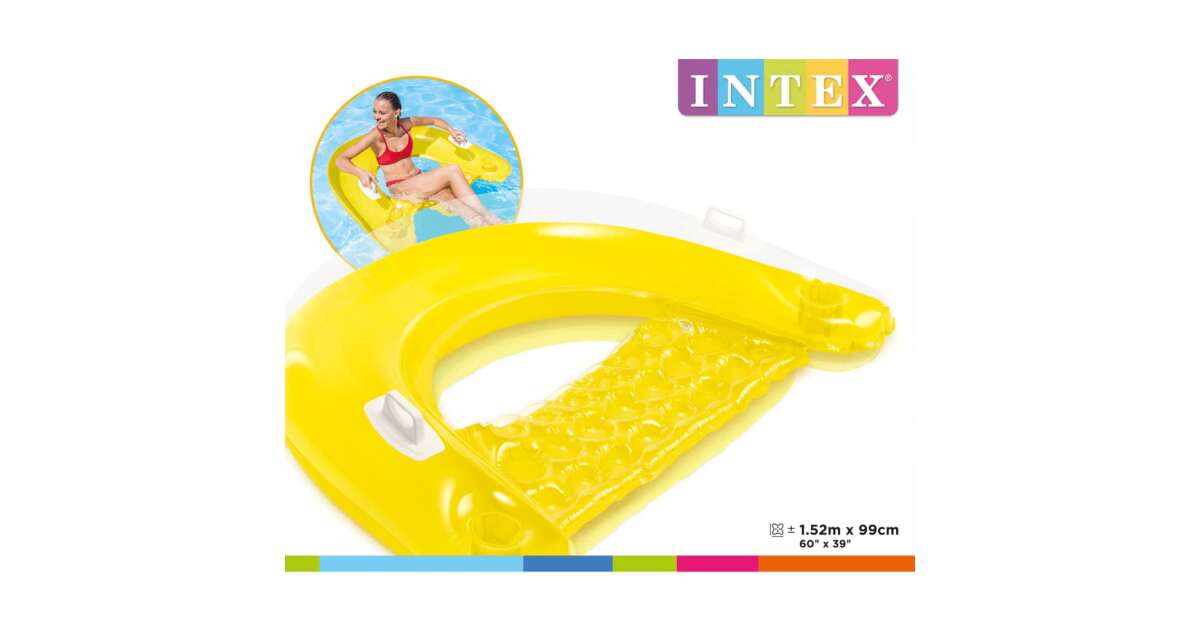 INTEX Sit'n Float felfújható fotel 152 x 99 cm | Pepita.hu