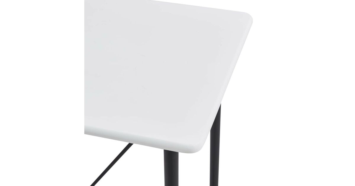 Fehér mdf bárasztal 120 x 60 x 110 cm | Pepita.hu