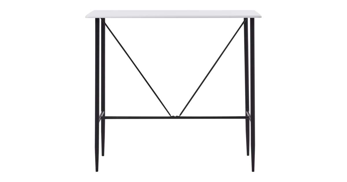 Fehér mdf bárasztal 120 x 60 x 110 cm | Pepita.hu